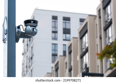 Security Equipment Concept Cctv Camera On Stock Photo 2199708271 ...