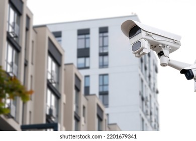 Security Equipment Concept Cctv Camera On Stock Photo 2201679341 ...