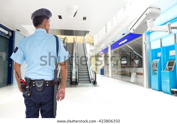 Security Guard Cctv Elevator Lobby Atm Stock Photo (Edit Now) 423806350