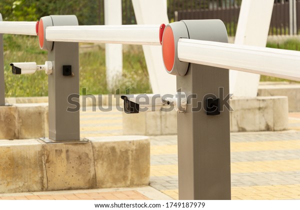 Security Turnstiles Cctv Camera Stock Photo (Edit Now) 1749187979