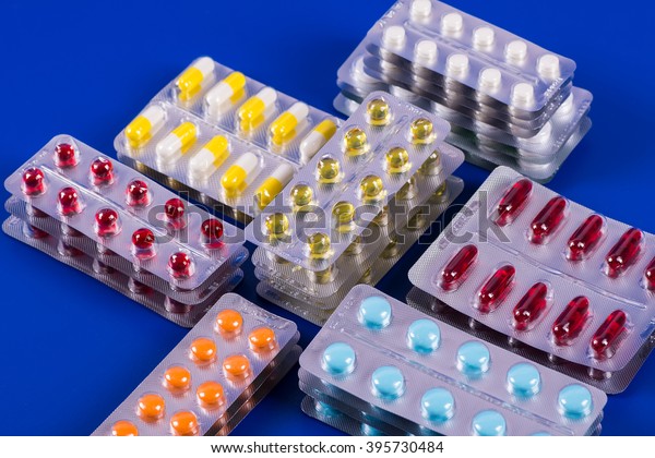 Selection Different Pills Form Tablets Capsules Foto de stock 395730484 ...