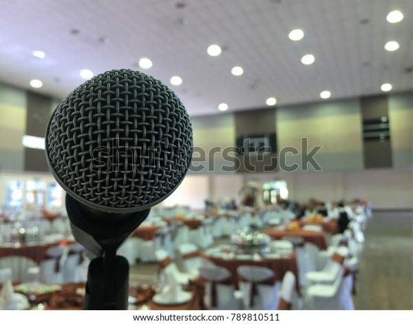 Selective Focus Microphone On Deejay Emcee Stock Photo (Edit Now) 789810511