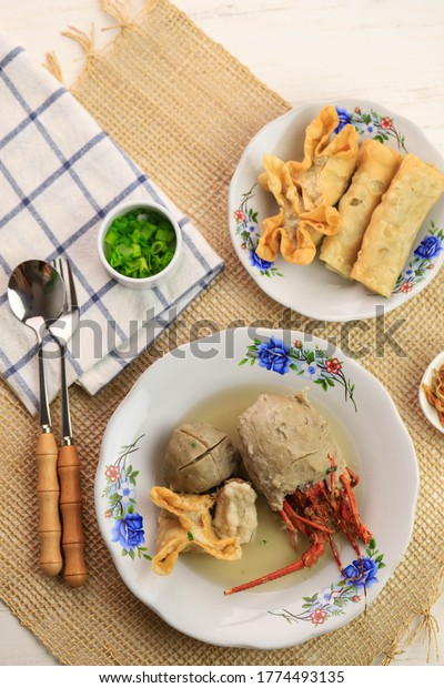 Selective Focus Top View Bakso Lobster Stock Photo (Edit Now) 1774493135