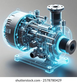 3d Rendering Exploded View Industrial Product AI-generated image ...