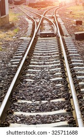 Separation Solid Tracks Parallel Transport Gravel Stock Photo 325711688 ...