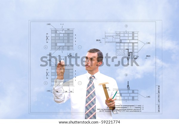 Serious Engineerdesigning Resolve Compound Architectural Problem Stock ...