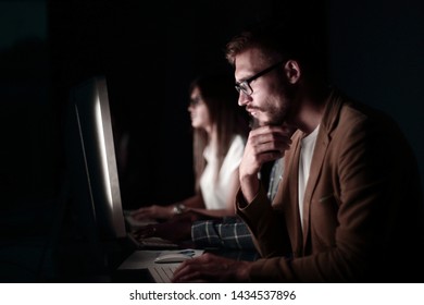 Serious Programmer Looking Computer Screen Stock Photo 1434537896 | Shutterstock