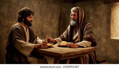 「Servant Serving His Master Biblical Depiction」のAI生成画像、2550995183 ...