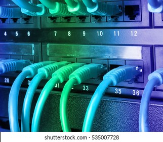 Server Rack Blue Internet Patch Cord Stock Photo 535007728 | Shutterstock