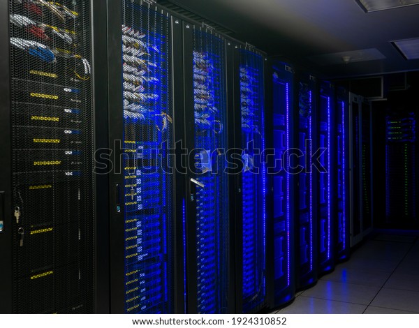 Server Room Data Center Backup Mining Stock Photo (Edit Now) 1924310852