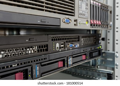 Servers Stack Hard Drives Datacenter Backup Stock Photo 181000514 ...