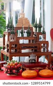 391 Set of altar table thailand Images, Stock Photos & Vectors ...