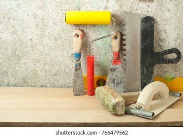 Set Assorted Plaster Tools Spatula On Stock Photo 766479562 | Shutterstock