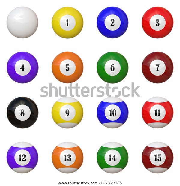 Set Balls Billiard Pool Theme Stock Photo 112329065 | Shutterstock