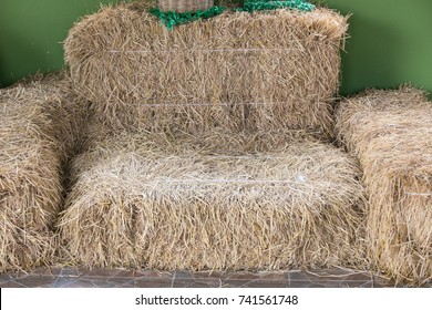 Set Chair Make Stack Straw Hay Stock Photo 741561748 | Shutterstock