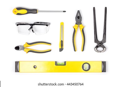 12,964 Construction tools top view screwdriver Images, Stock Photos ...