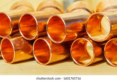 Set Copper Pipes Same Diameter Lying Stock Photo 1601765716 | Shutterstock