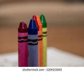Set Crayons Standing Stock Photo 1209253003 | Shutterstock