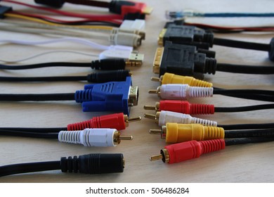 Set Different Cable Connectors Stock Photo (Edit Now) 506486284