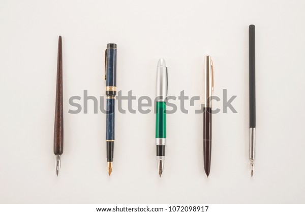Set Different Pens Stock Photo 1072098917 | Shutterstock