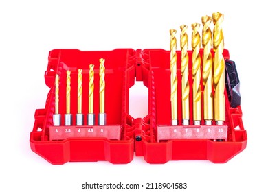 Set Drill Bits Drill Red Box Stock Photo 2118904583 | Shutterstock
