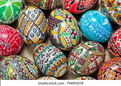 Set Easter Eggs Painted Traditional Eastern Stock Photo 794095078 ...