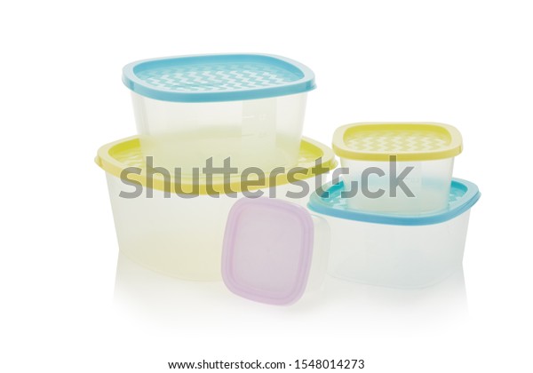 Set Empty Transparent Plastic Containers Food Stock Photo 1548014273 ...
