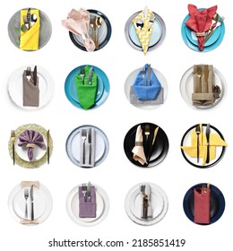 Set Examples Different Beautiful Table Settings Stock Photo 2185851419 ...