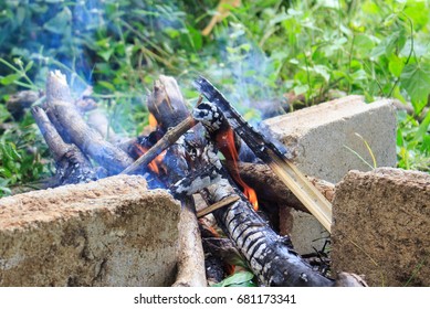 Set Fire Forest Stock Photo 681173341 | Shutterstock