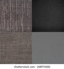 Set Grey Fabric Samples Texture Background Stock Photo 268976582 ...