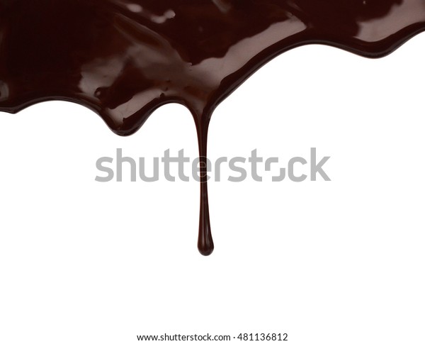 Set Melted Chocolate Syrup Leaking On Stock Photo 481136812 | Shutterstock