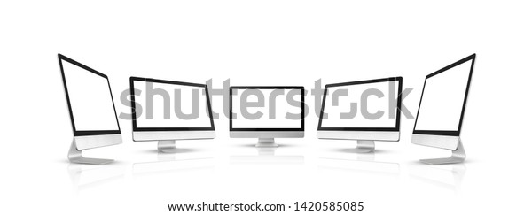 Set New Model Computer Display Blank Stock Photo 1420585085 | Shutterstock