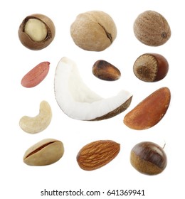 Set Nuts Isolated Stock Photo (Edit Now) 641369941