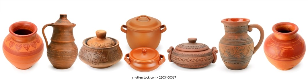 Set Old Ceramic Kitchen Tools Retro Stock Photo 2203400367 | Shutterstock