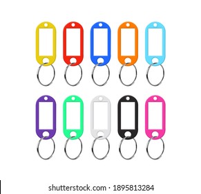Set Plastic Identification Tags Classification Marking Stock Photo ...