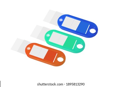Set Plastic Identification Tags Classification Marking Stock Photo ...
