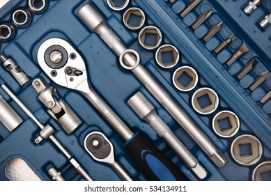 Set Socket Wrench Plastic Box Closeup Stock Photo 534134911 | Shutterstock