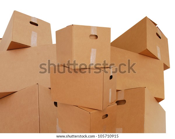 Set Stacking Carton Boxes Stock Photo 105710915 | Shutterstock