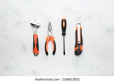 Set Various Construction Tools On White Stock Photo 2108413052 ...