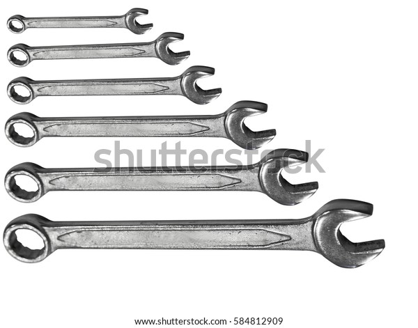 Set Wrenches Big Size Small Size Stock Photo (Edit Now) 584812909