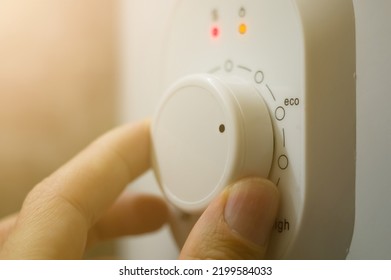 Setting Temperature Controller Heater Eco Mode Stock Photo 2199584033 ...