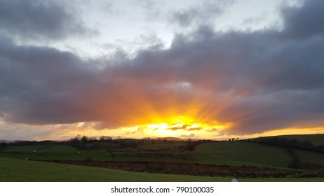 Setting Winter Sun Stock Photo 790100035 | Shutterstock