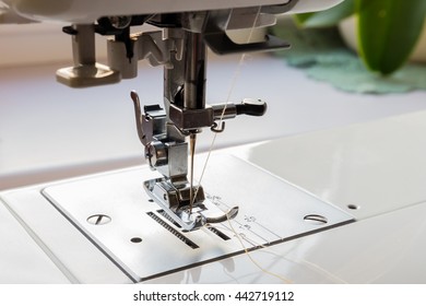 Industrial Flatseam Sewing Machine Closeup Soft Stock Photo 1812508015 ...