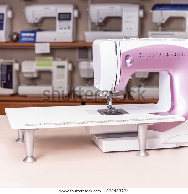 Sewing Machine Side Sewing Table Extra Stock Photo 1896483796 ...
