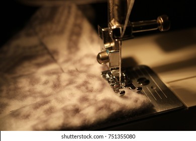 Sewing Machine Side View Perspective Closersewing Stock Photo 751355080 ...