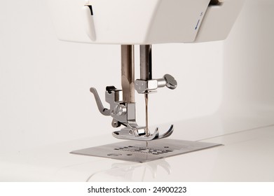 Closeup Detail Mechanism Sewing Machine Horizontal Stock Photo ...