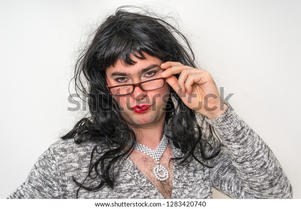 Sexy Man Dressed Woman Transsexual Bisexual Stock Photo 1283420740 ... Sexy Man Dressed Woman Transsexual Bisexual Stock Photo 1283420740 ...