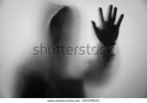Shadow Blur Horror Man Jacket Hood Stock Photo (Edit Now) 583298041