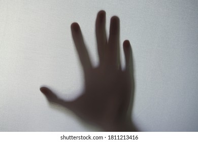 Hand Shadow On Wall Action Silhouette Stock Photo (Edit Now) 585774116
