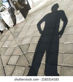 Shadow Man Standing Stock Photo 2183314183 | Shutterstock